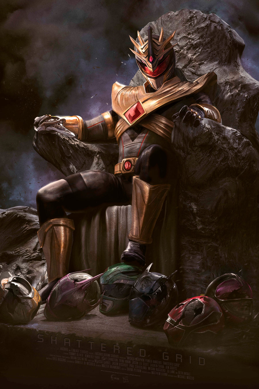 Power Rangers Shattered Grid Poster (Variant) – Lineage Studios